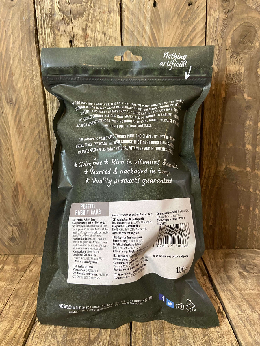 Puffed Rabbit Ears – Trusted Dog Products